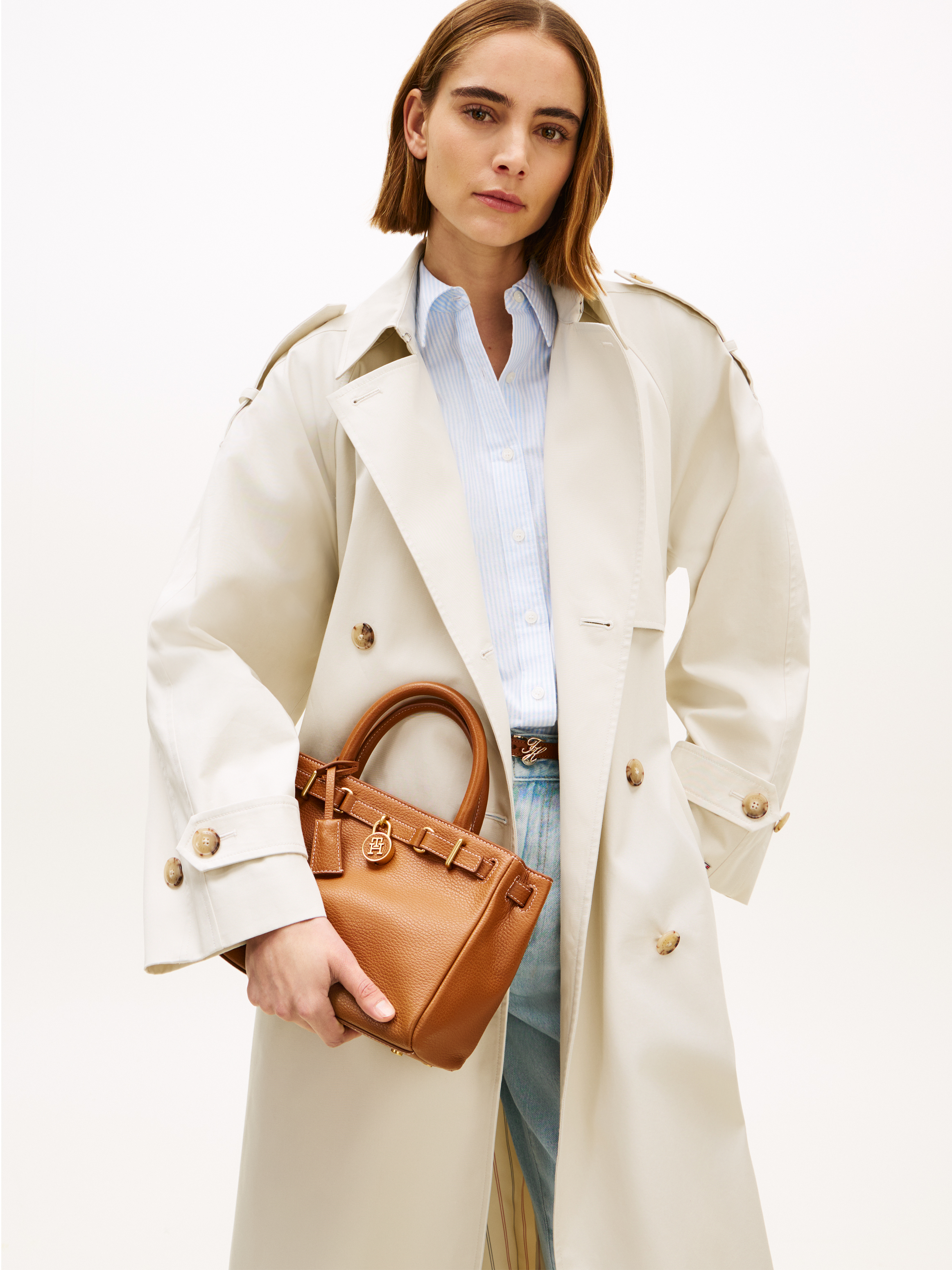 Tommy Hilfiger American Icon Mini Taske, Cognac