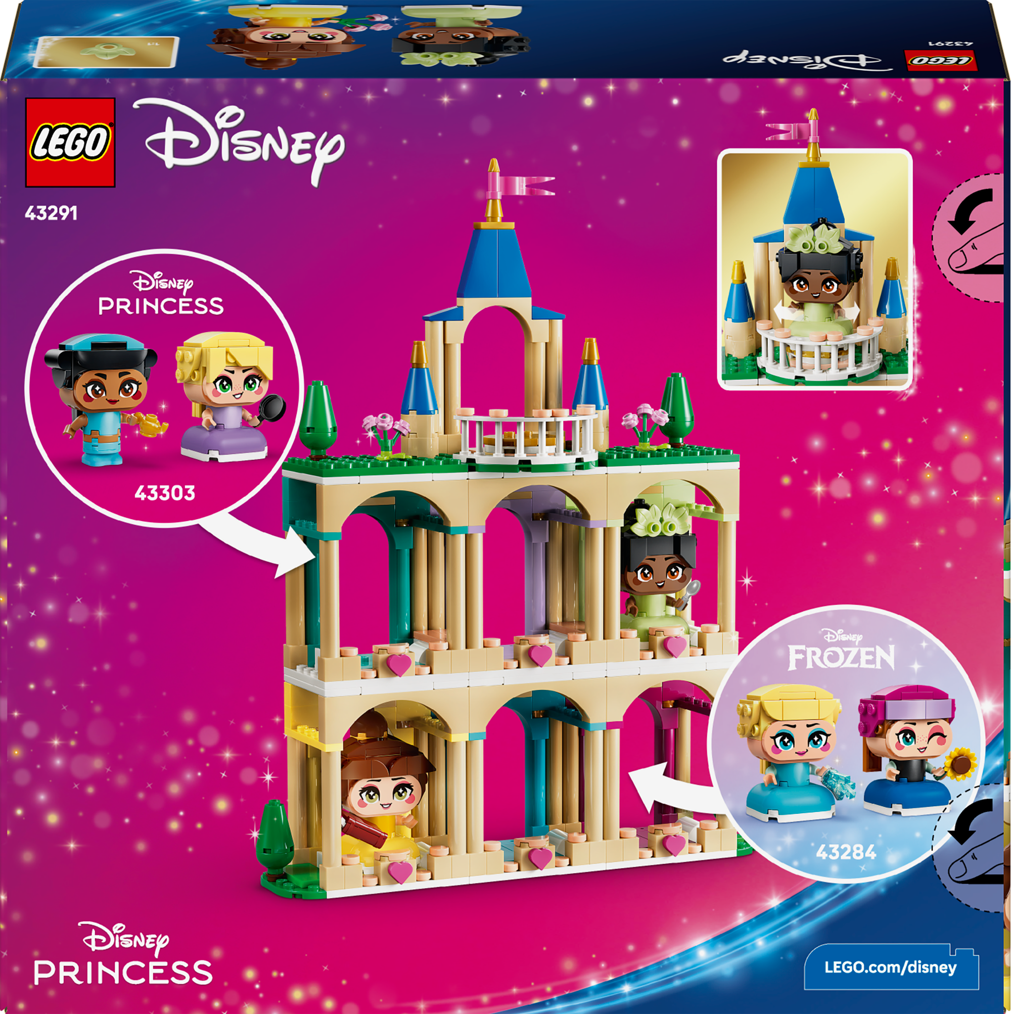 LEGO Disney Princess Minimodeller Af Belle Og Tiana Med Slot - 43291