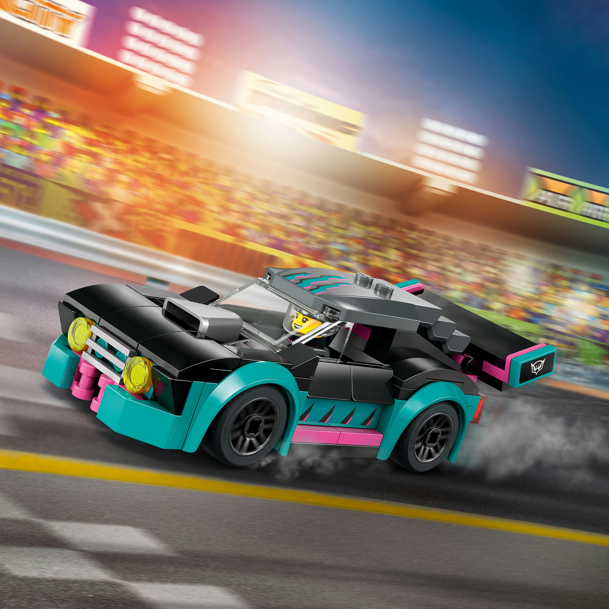 LEGO City Racerbil Og Transporter - 60406